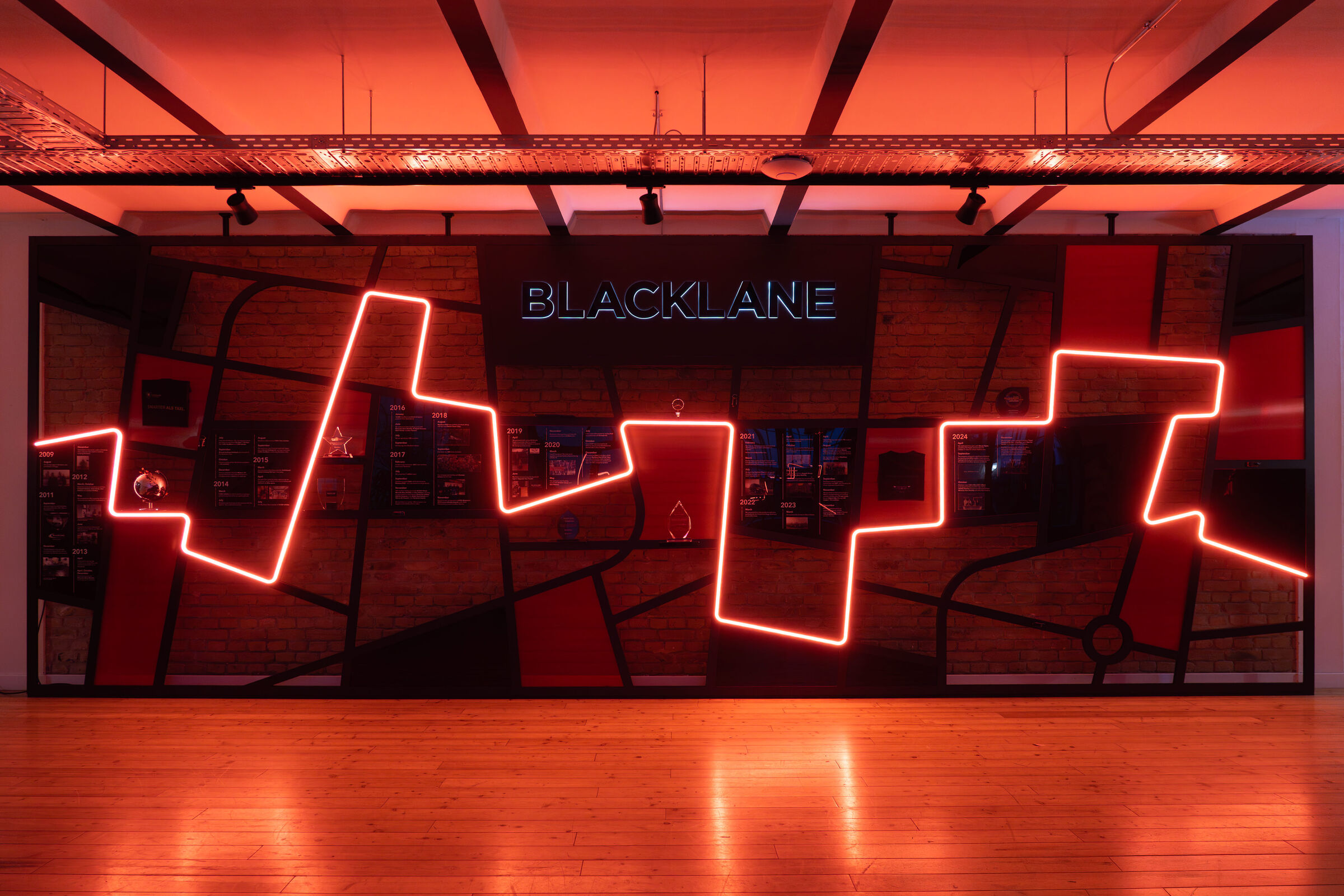 Blacklane Company Timeline / Heritage Wall Design | Sentiform | Archello