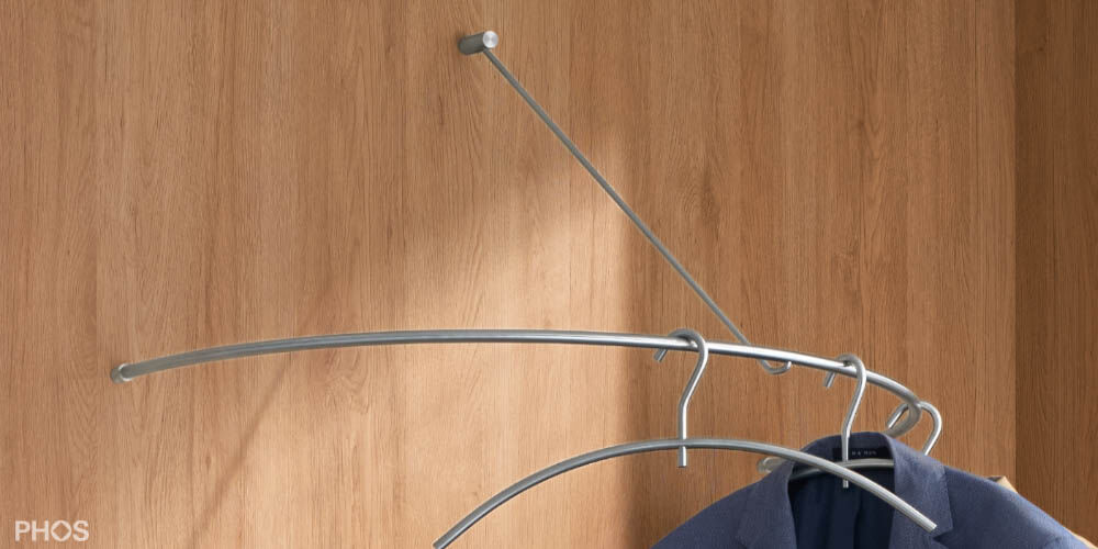 Wall coat rack curved as a semicircle by Phos Design GmbH | Archello