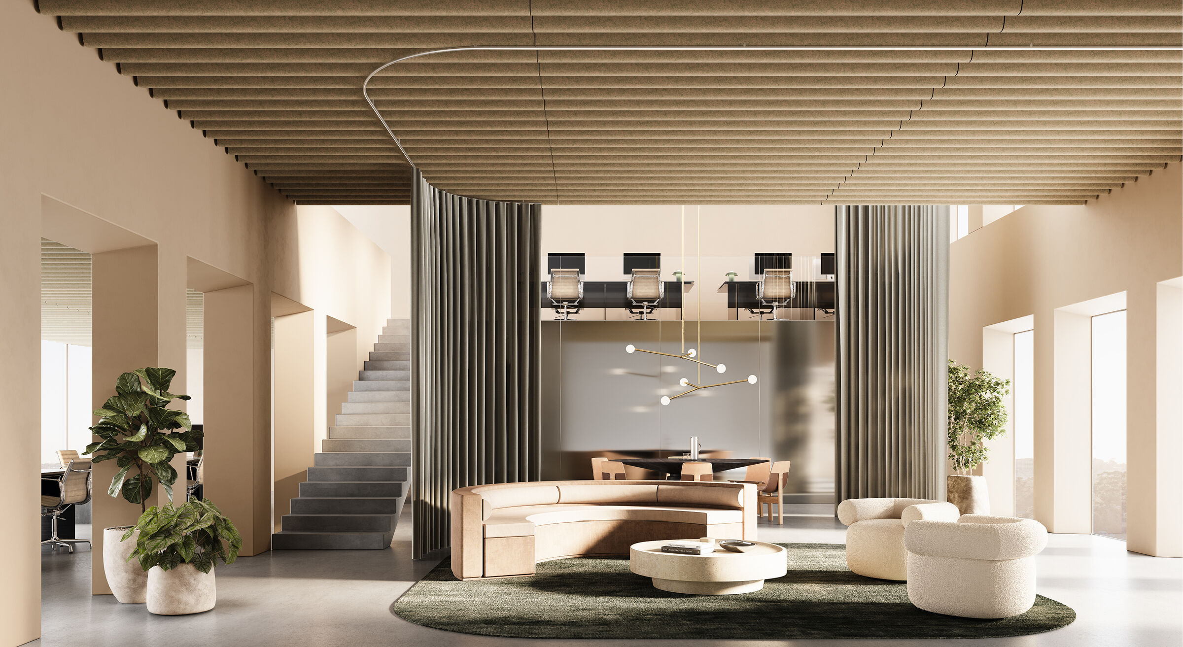 Ecoustic® Loft | PET Suspended Acoustic Ceiling System by Unika Vaev ...